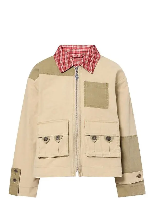 DAMSON MADDER Marcelle Reversible Cotton Barn Jacket - Multi