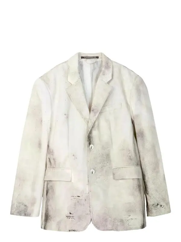 Camper Distressed-effect Single-breasted Blazer - Grey