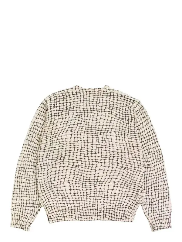 StÜssy Mesh-print Sweater - Neutrals