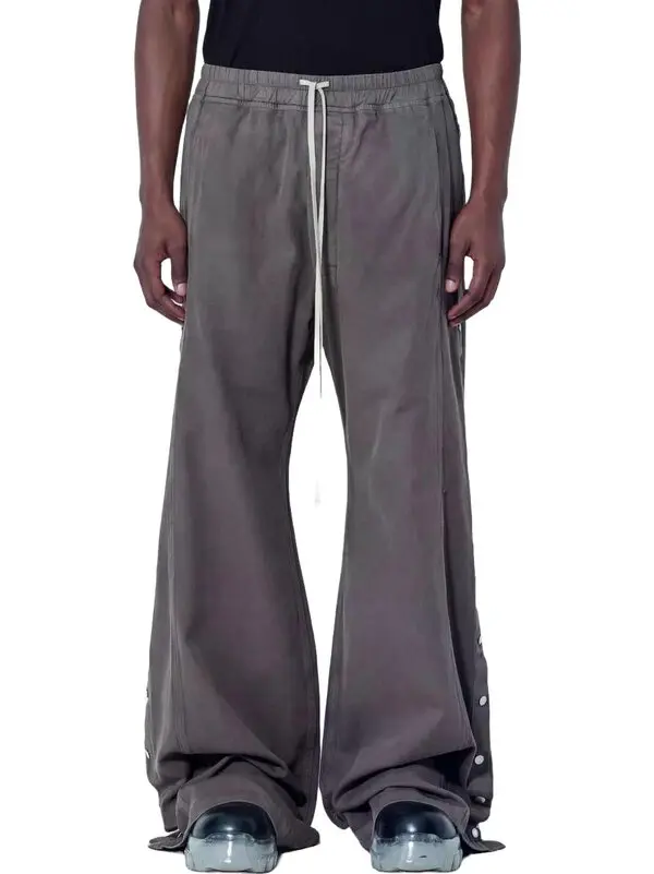 Rick Owens Snap-button Wide-leg Trousers - Grey