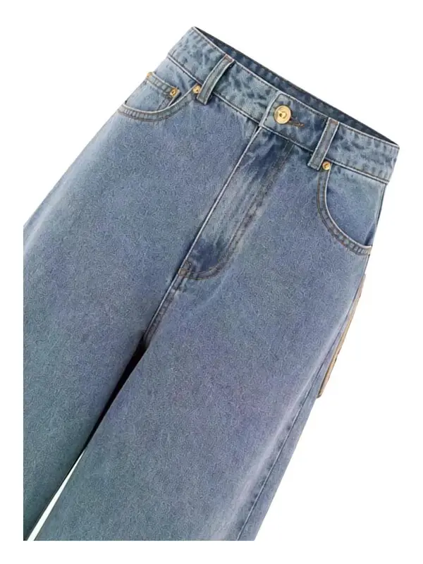 Farm Rio Richelieu Belt-loop Jeans - Blue