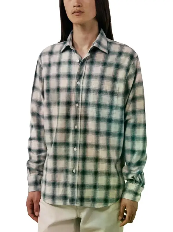 Hartford Paul Check-pattern Flannel Shirt - Neutrals