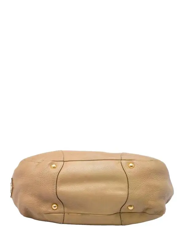 Prada 2015-2026 Vitello Daino Shoulder Bag - Brown