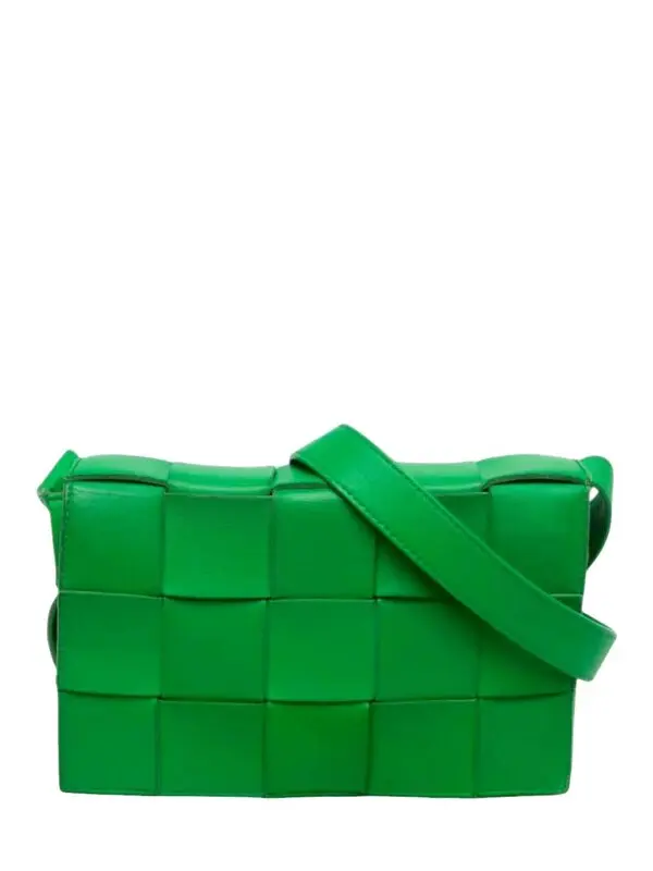 Bottega Veneta 2012-2026 Nappa Intrecciato Cassette Crossbody Bag - Green