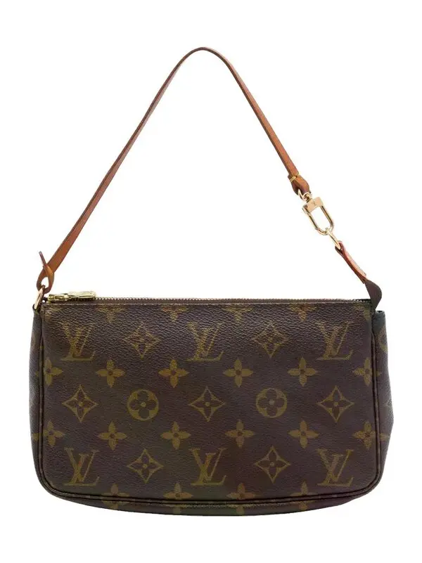 LOUIS VUITTON 2000 Monogram Pochette Accessoires Shoulder Bag - Brown