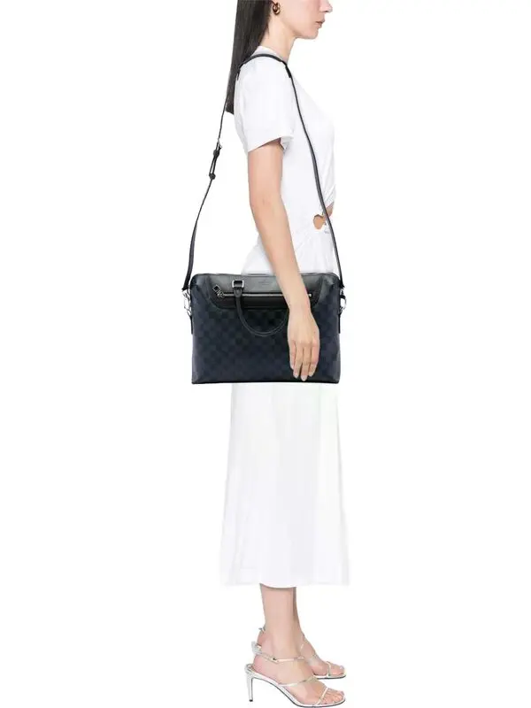 LOUIS VUITTON 2016 Damier Cobalt Porte Documents Jour Business Bag - Blue