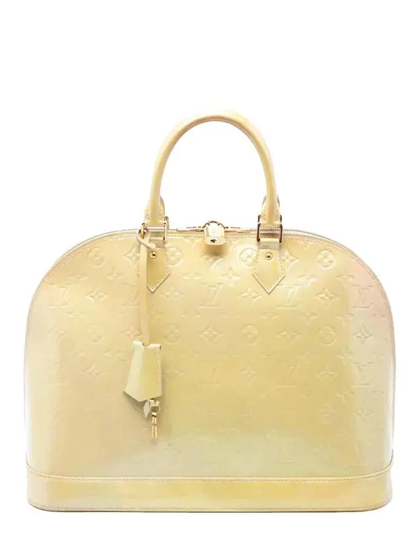 LOUIS VUITTON 2010 Monogram Vernis Alma Gm Handbag - Neutrals