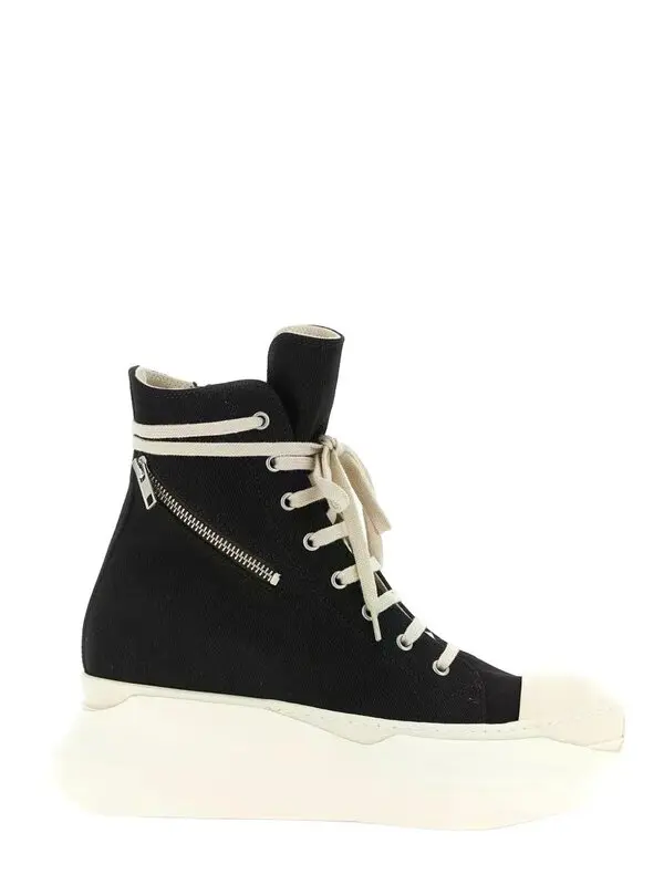 Rick Owens Cargo Abstract Sneakers - Black