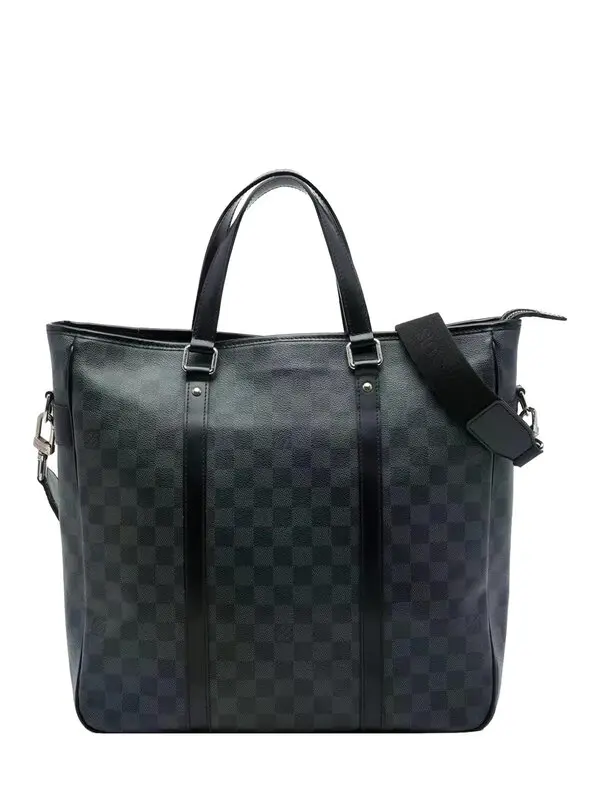 LOUIS VUITTON 2011 Damier Graphite Tadao Satchel - Black