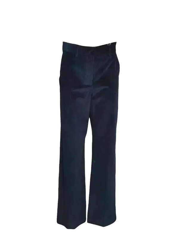Max Mara Corduroy Flared Trousers - Blue