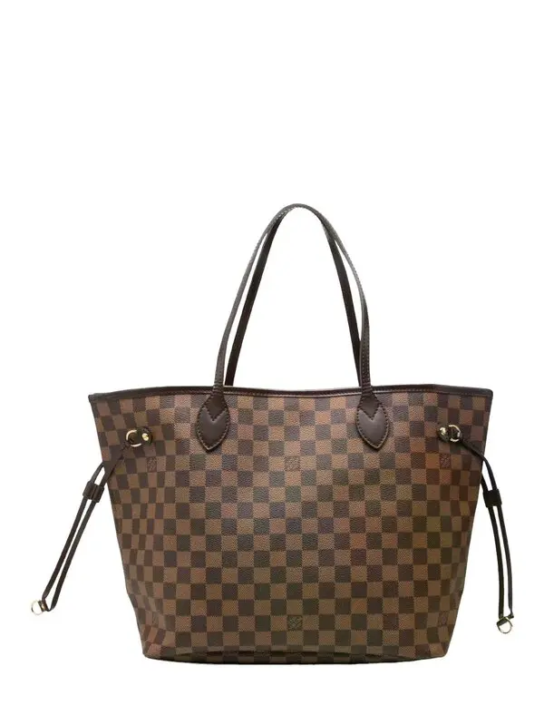 LOUIS VUITTON 2012 Damier Ebene Neverfull Mm Tote Bag - Brown