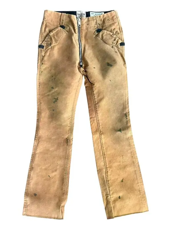 GALLERY DEPT. Hollywood Distressed Straight-leg Trousers - Neutrals