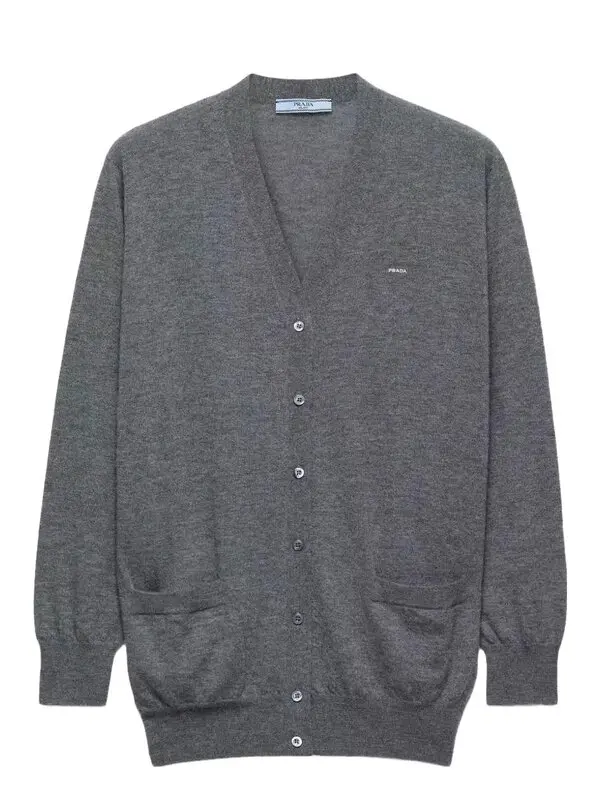 Prada Cashmere Cardigan - Grey