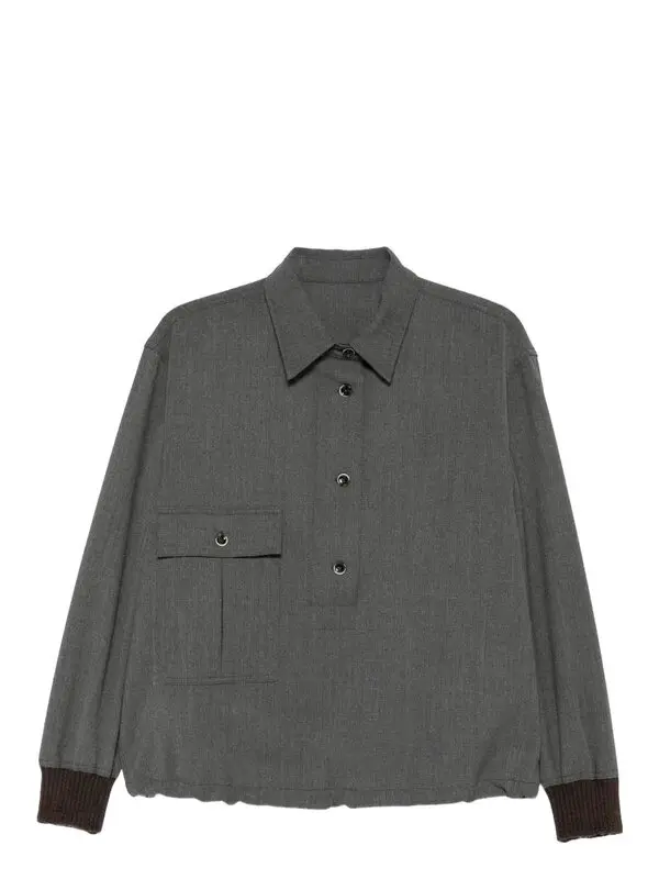 NINE:INTHE:MORNING Odette Shirt Jacket - Grey