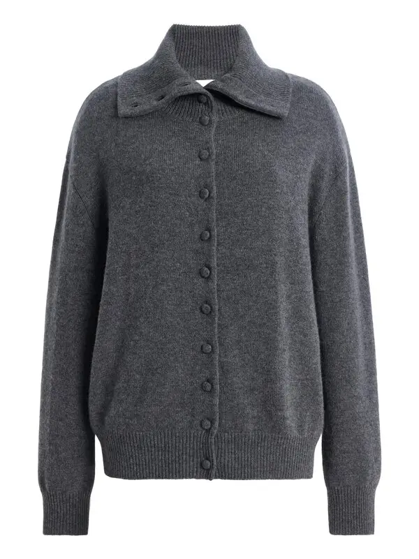 LISA YANG Denie Cashmere Cardigan - Grey