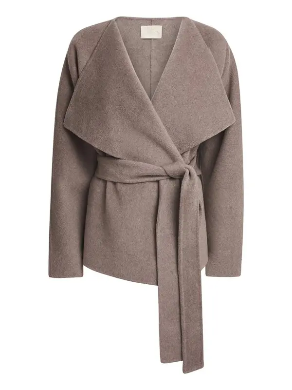 Ulla Johnson Wool-cashmere Sasha Wrap Coat - Beige