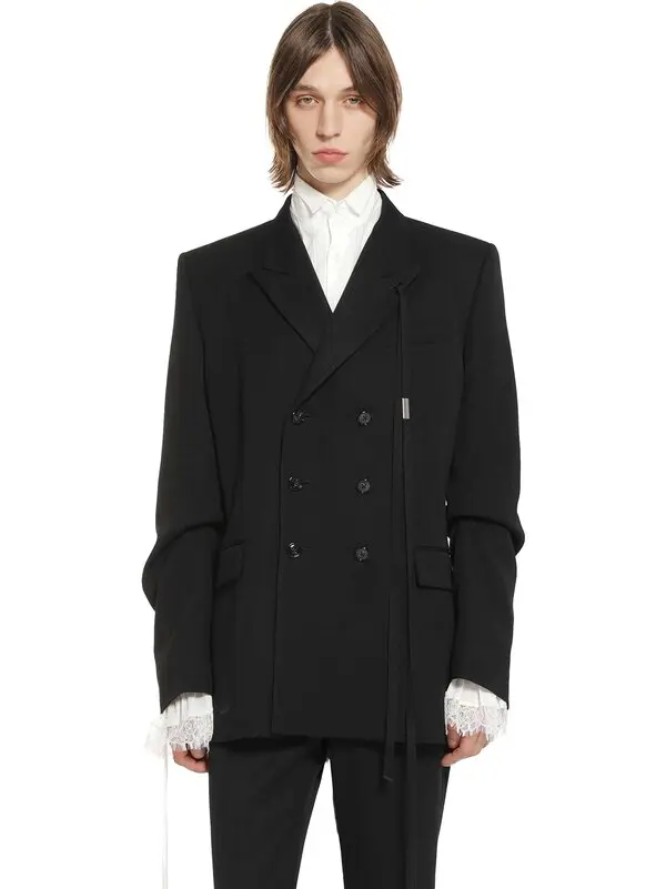 ANN DEMEULEMEESTER Waldus Double-breasted Blazer - Black