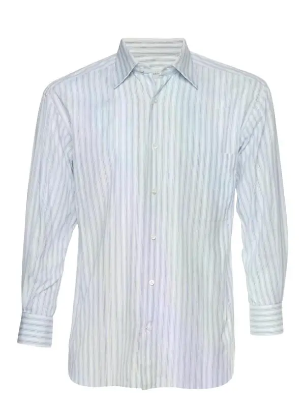 Ermenegildo Zegna Striped Cotton Shirt - Blue