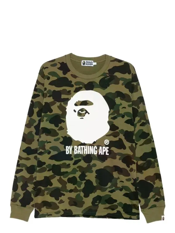 A BATHING APE 1st Camo Ape Head T-shirt - Green