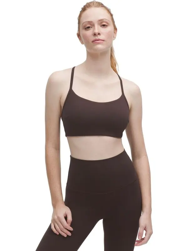 Lululemon Flow Y Bra Light Support, C/d Cup - Sequoia