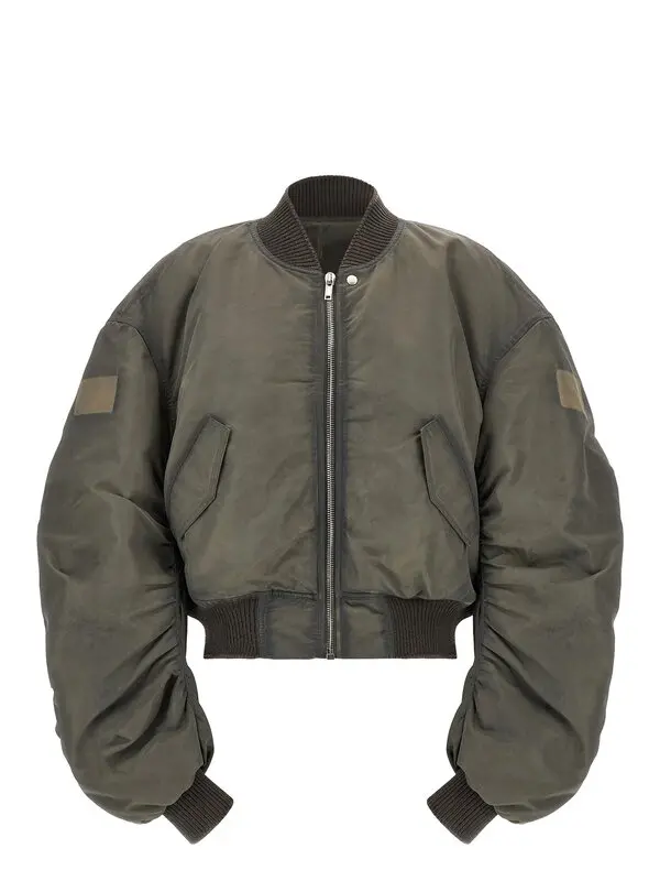 Rick Owens Secchia Flight' Bomber Jacket - Gray