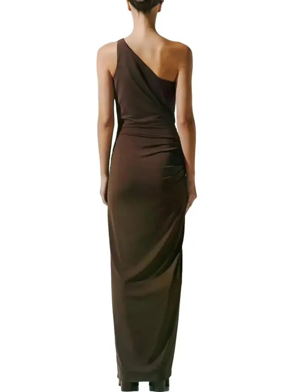 BAOBAB Canoa Resin-embellished Ruched Maxi Dress - Brown