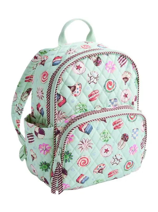 VERA BRADLEY Small Banbury Backpack In Cookie Swap - Green
