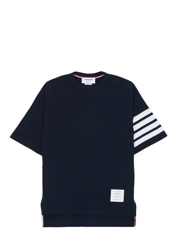 Thom Browne Short Sleeve T-shirt - Navy