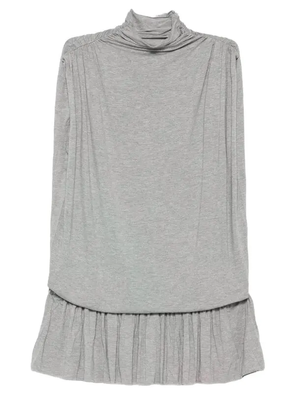 Gimaguas Ruched Sleeveless Mini Dress - Grey