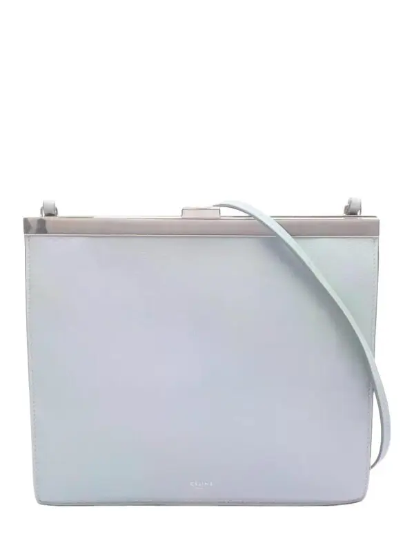 Celine 2010s Mini Clasp Shoulder Bag - Blue