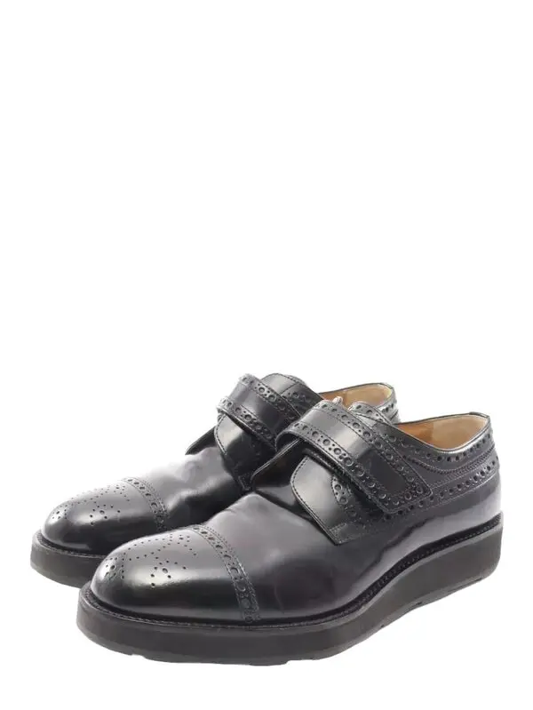 Hermès 2000s Leather Oxford Shoes - Black