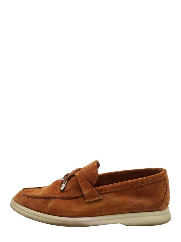 Loro Piana Summer Walk Charm-detail Loafers - Brown