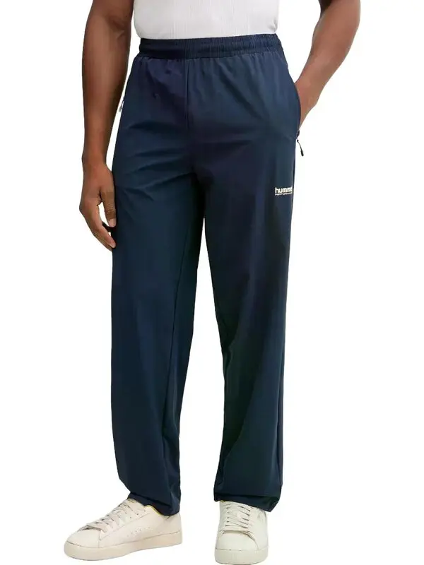 HUMMEL Pulse Logo-print Track Pants - Blue