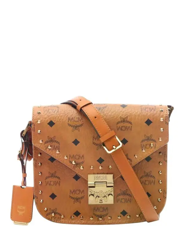 Mcm 2010s Patricia Visetos Shoulder Bag - Brown