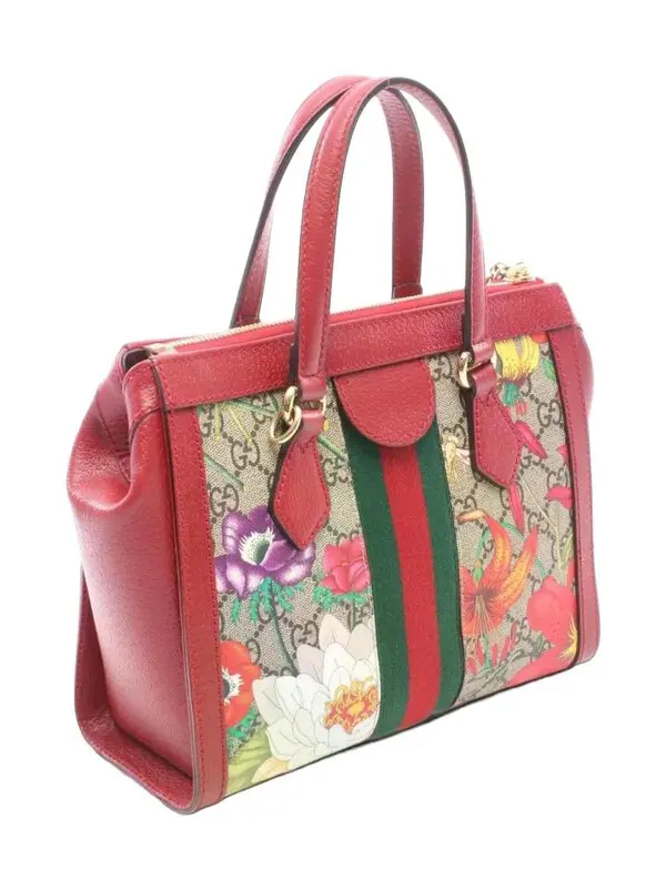 Gucci 2010s Ophidia Gg Flora Handbag - Red