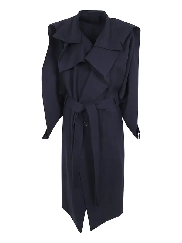 Issey Miyake Coat "calligraph - Black