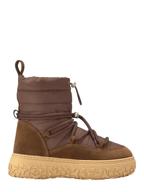 Inuikii Snow Boots In Technical Suede - Brown