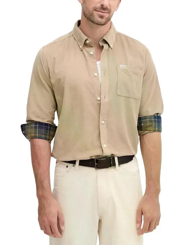 Barbour Ramsey Tailored Long-sleeved Shirt - Neutrals