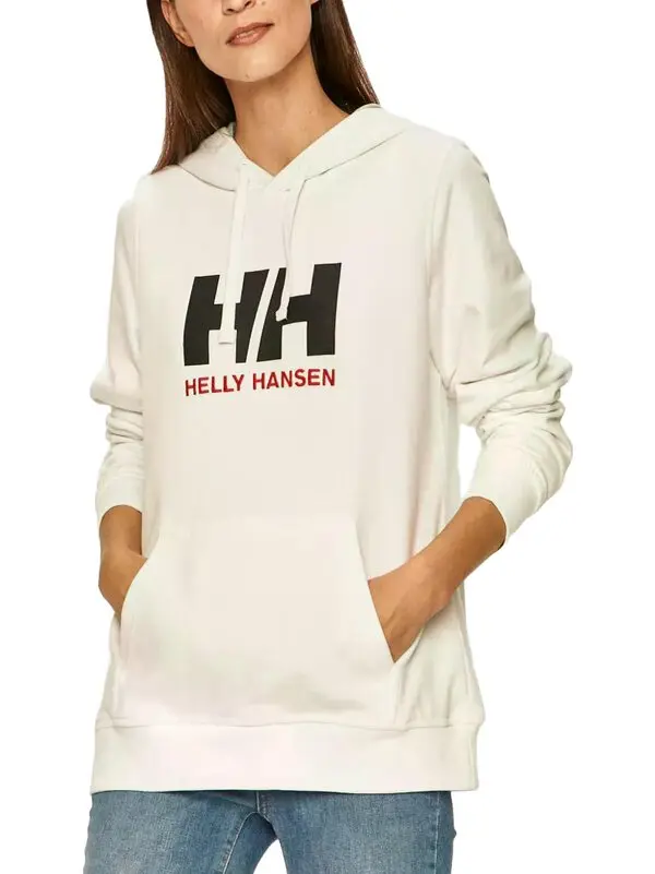 Helly Hansen Hh-logo Long-sleeve Hoodie - Neutrals