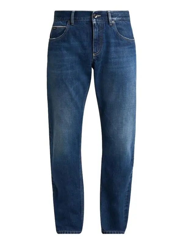 Dolce & Gabbana Sharabti Emery Straight-leg Jeans - Medium Blue