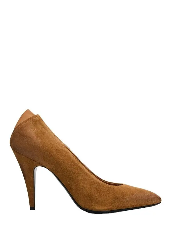 JIL SANDER Alma 95mm Suede Pumps - Walnut