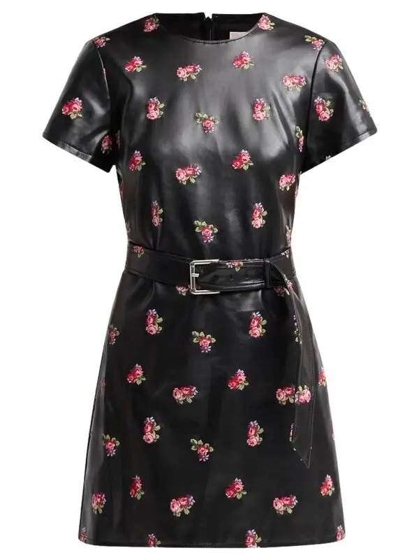 Cinq À Sept Bea Tossed Roses Mini Dress - Black Multi