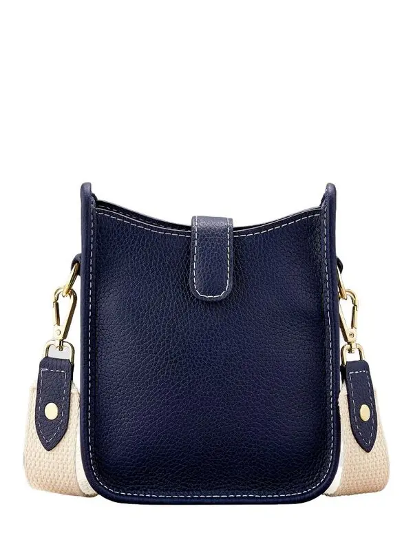 Gigi New York Ellie Leather Crossbody Bag - Navy