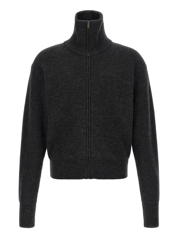 LEMAIRE Zip Cardigan - Gray