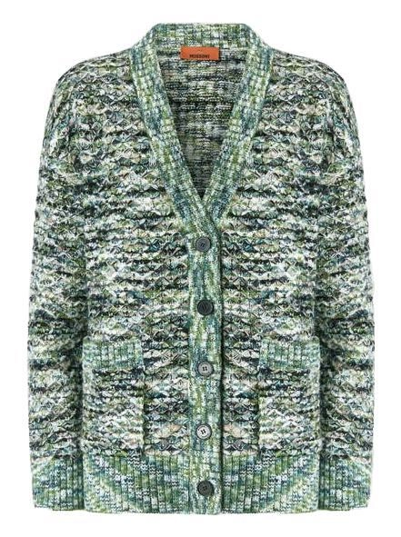Missoni Oversized Cardigan With Patch Pockets And 3d Construction - Multicoloured