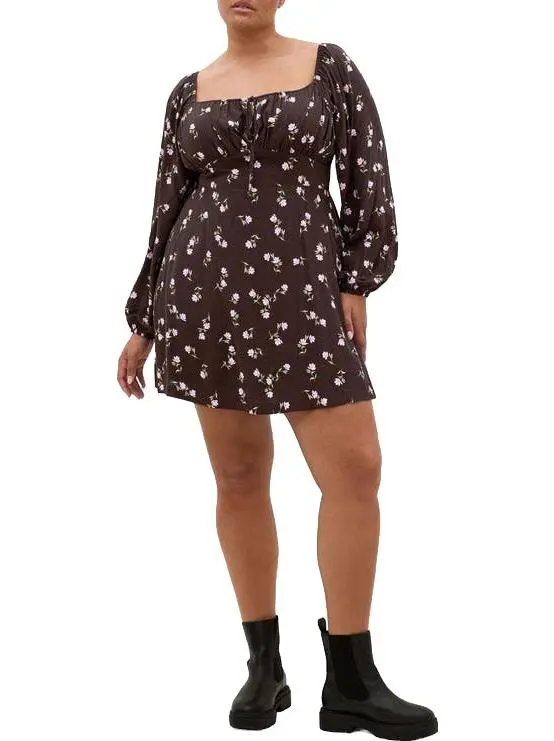 City Chic Aire Minidress - Strawberry Fields