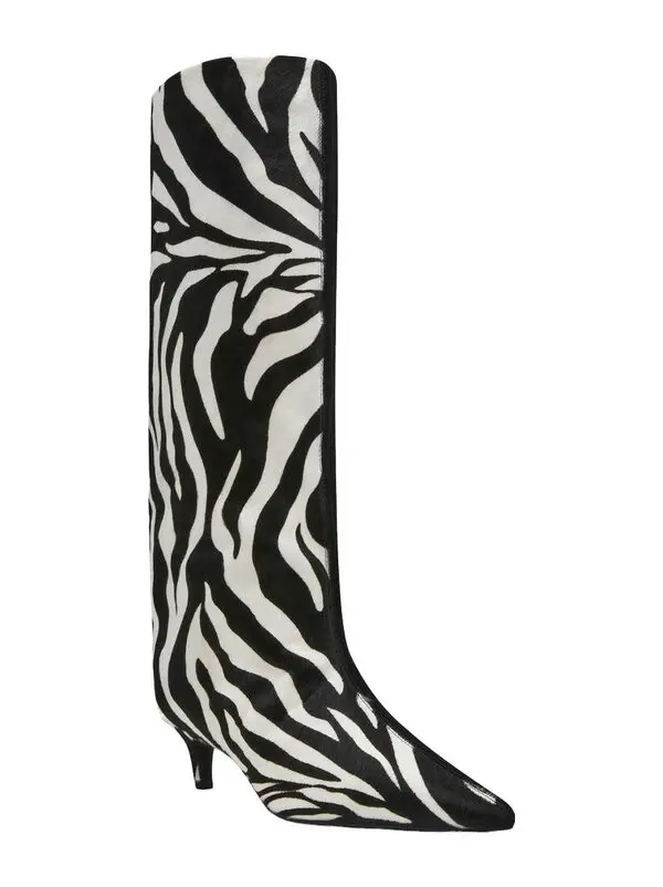 Steve Madden Lysara Knee High Boot - Zebra Mult