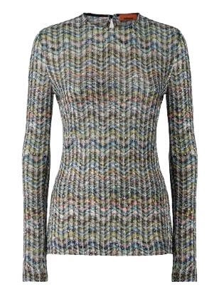 Missoni Long-sleeve Viscose-blend Sweater With Sequins - Multicoloured