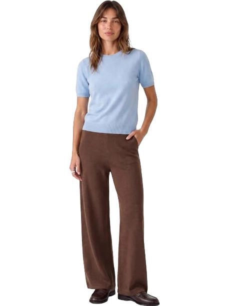 Koton High Rise Wool Blend Knit Trousers - Mink