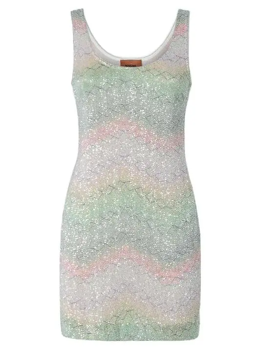 Missoni Dégradé Knit Mini Dress With Sequins - Multicoloured